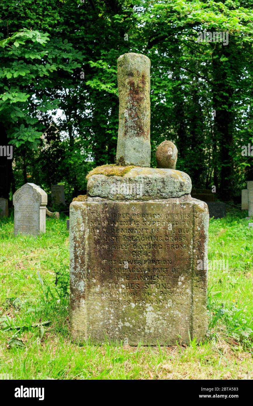Toches Stone. St. Stephen's Churchyard, Tockholes, Lancashire Stock ...