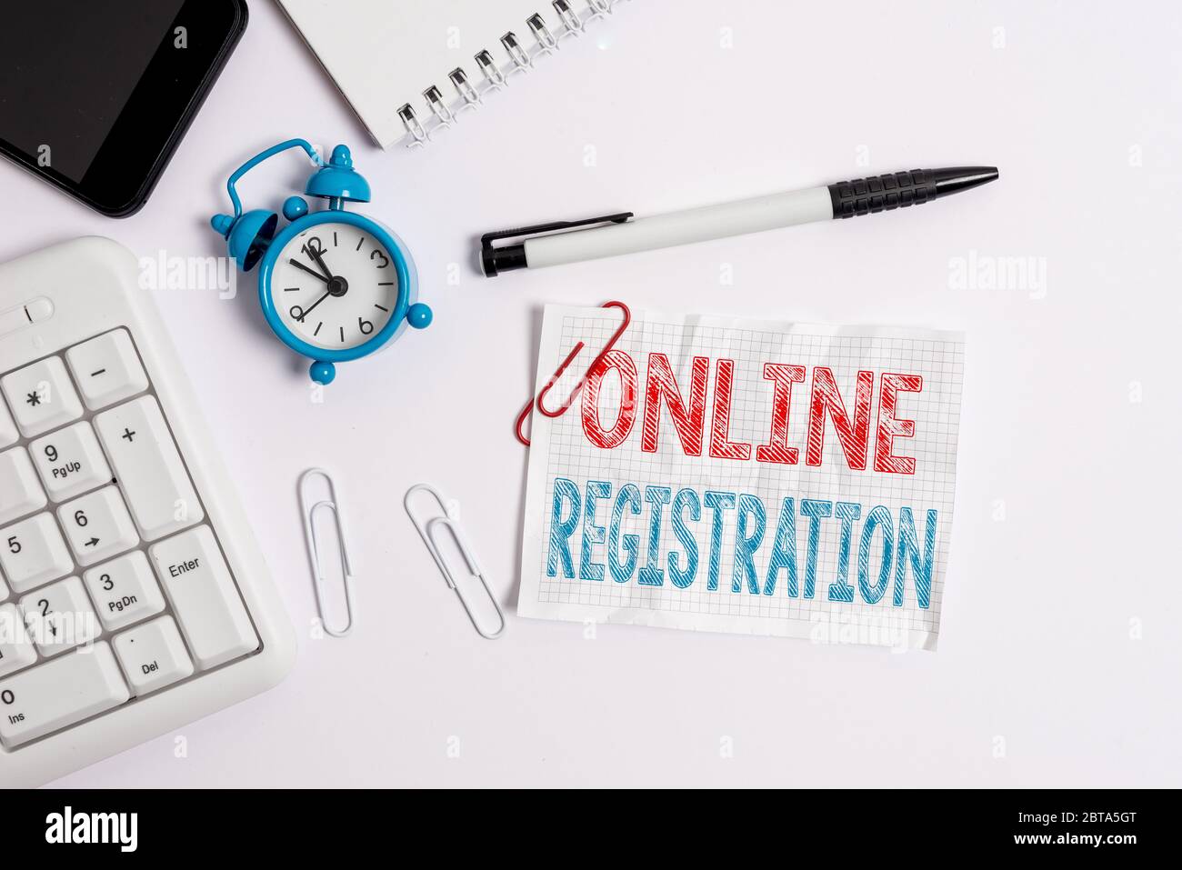 Conceptual hand writing showing Online Registration. Concept meaning ...