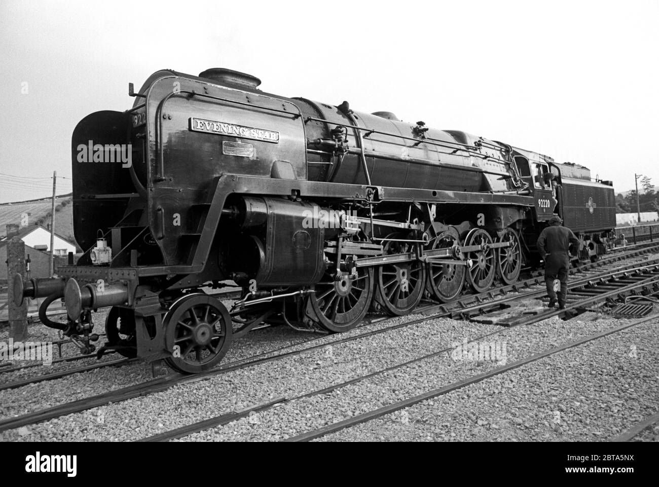 Evening Star locomotive at Washford Station on the West Somerset ...