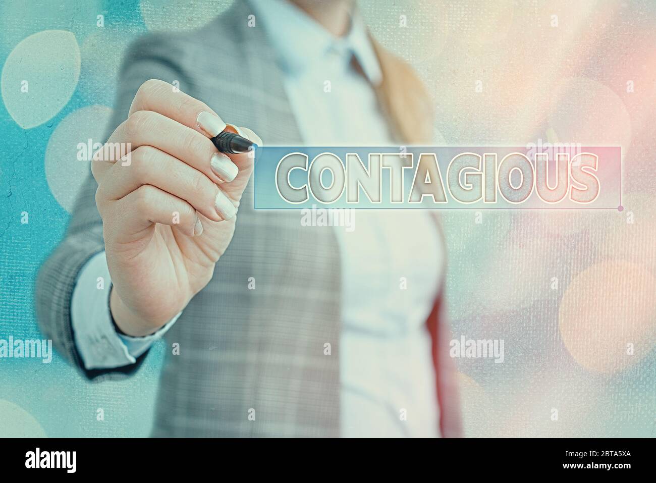 Word writing text Contagious. Business photo showcasing transmissible ...