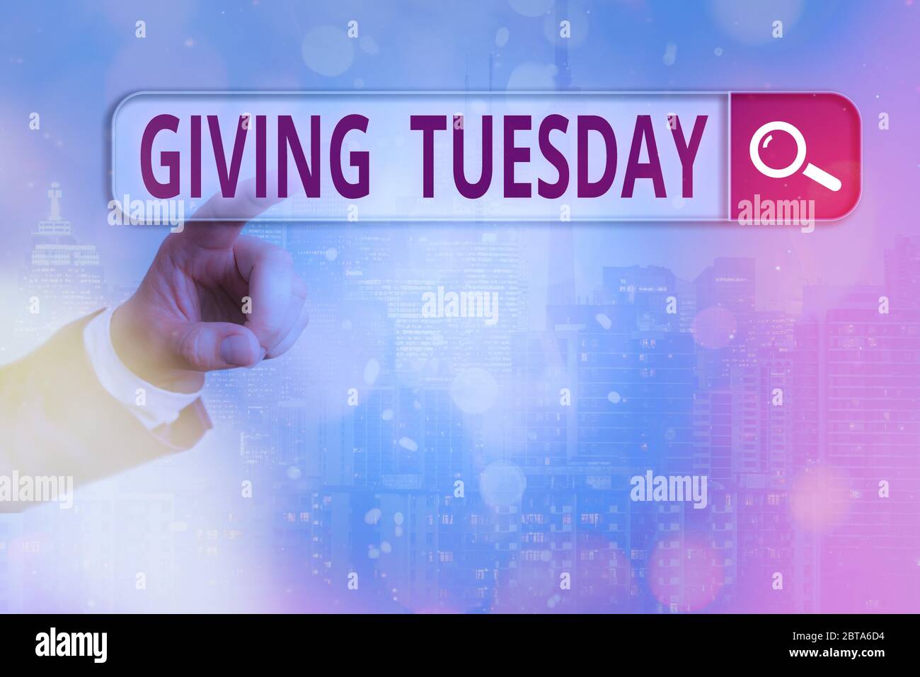 Conceptual hand writing showing Giving Tuesday. Concept meaning ...