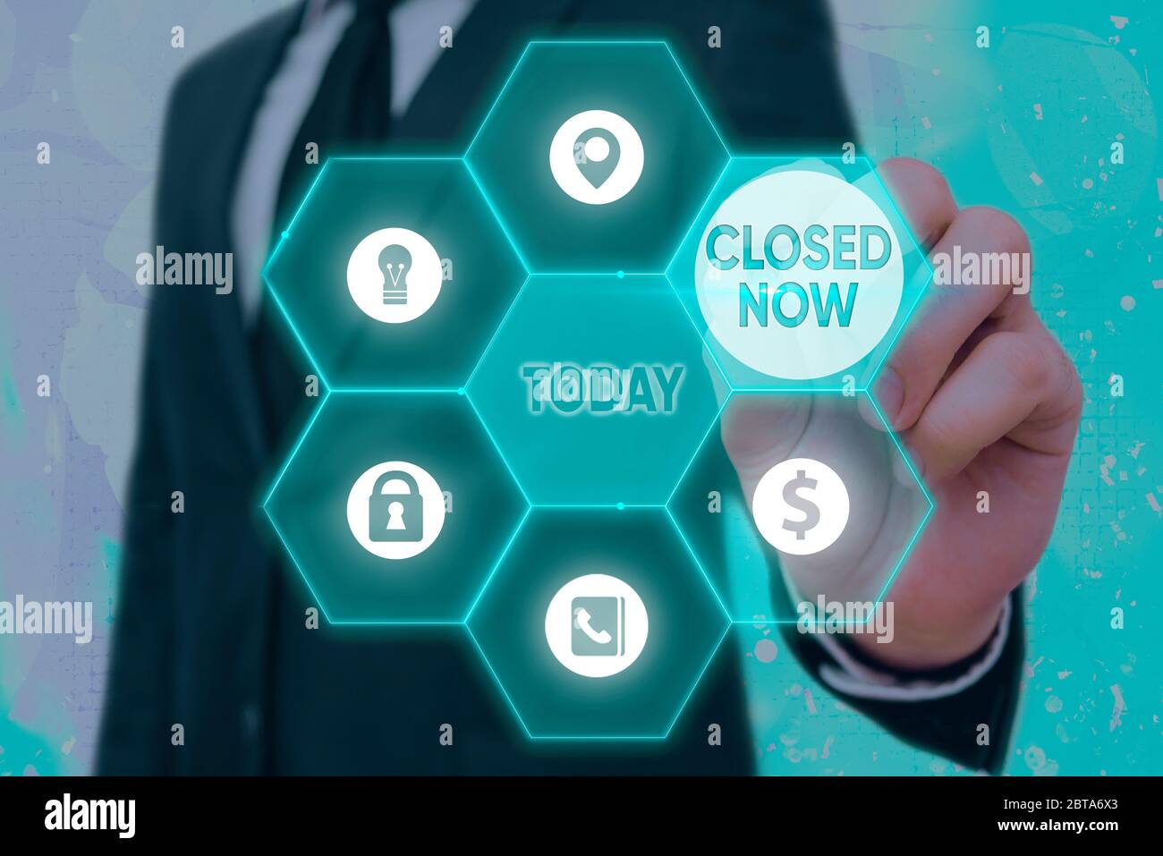 Handwriting text Closed Now. Conceptual photo of a business having ...