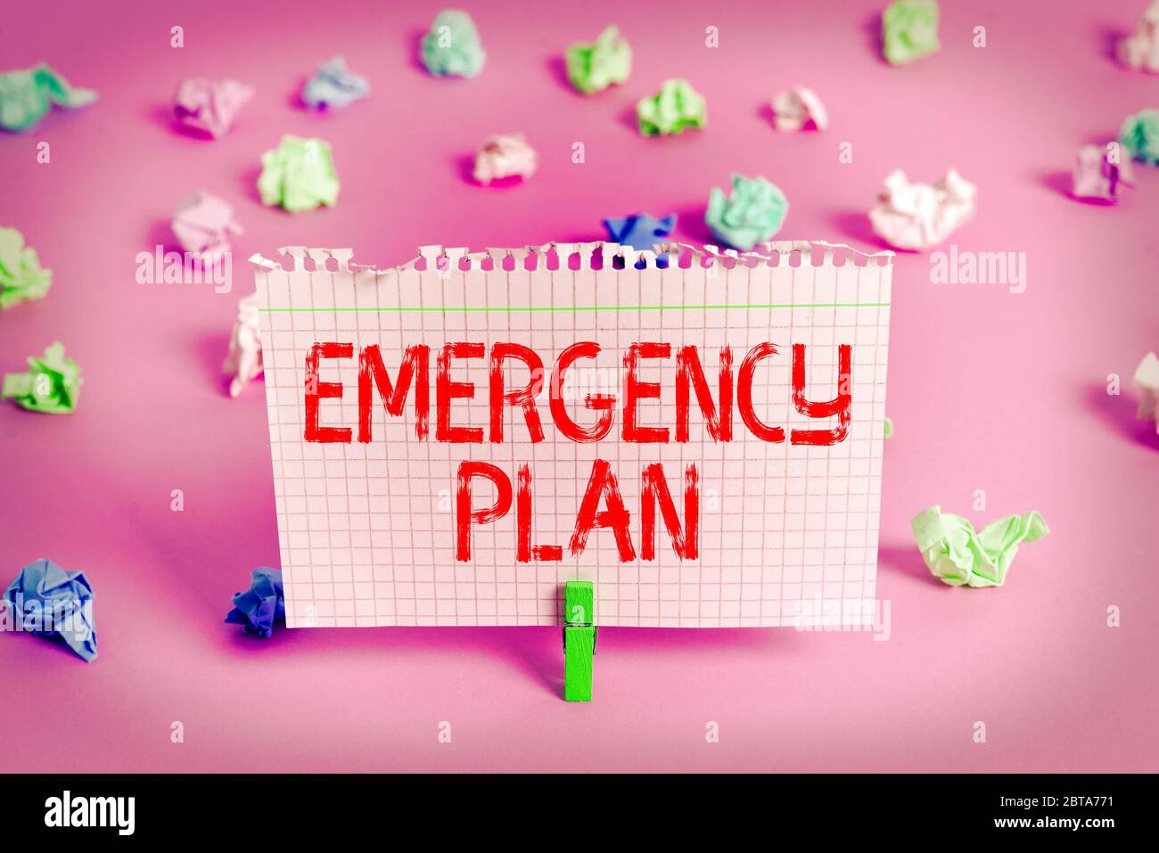 Emergency procedures handwriting hi-res stock photography and images ...