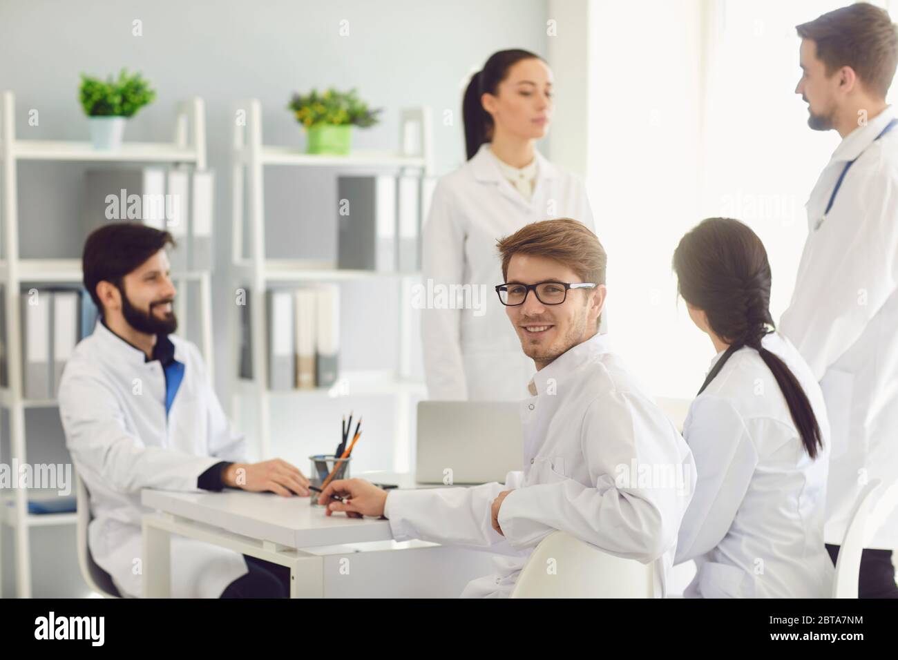 Hospital conference table hi-res stock photography and images - Alamy