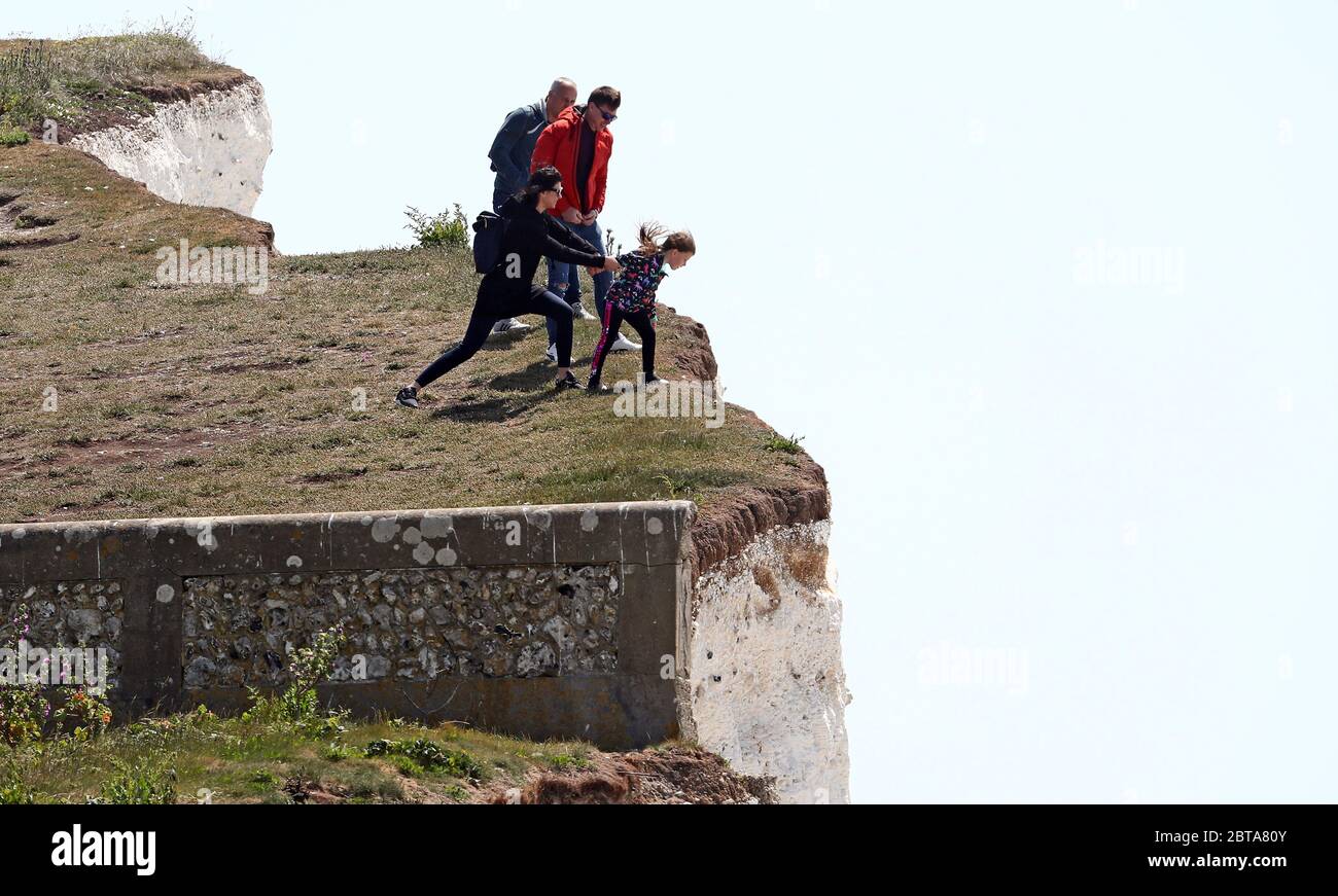 Girl Walking Off Cliff
