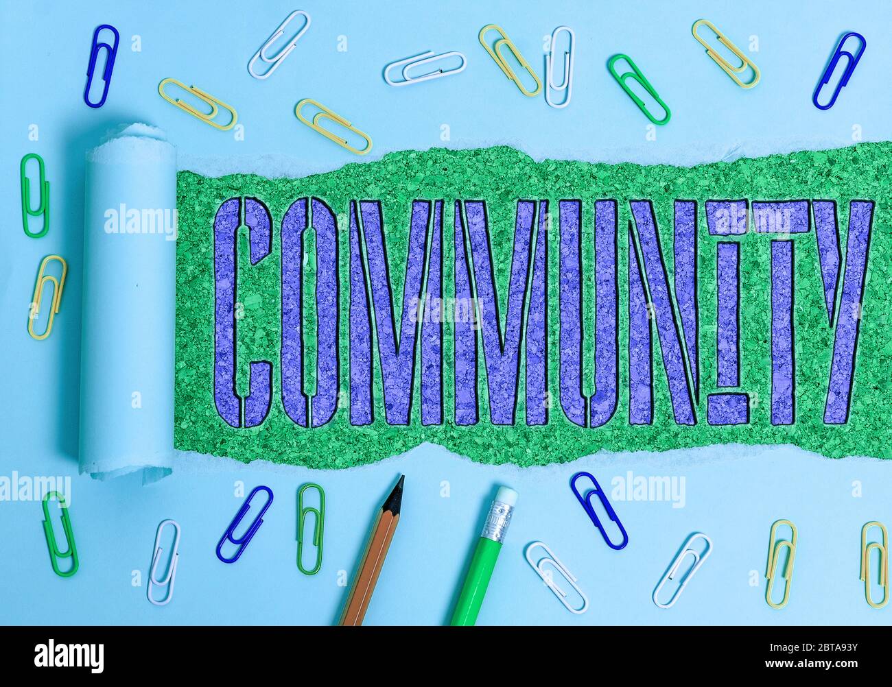 Conceptual Hand Writing Showing Community Concept Meaning Specific Population With A Common