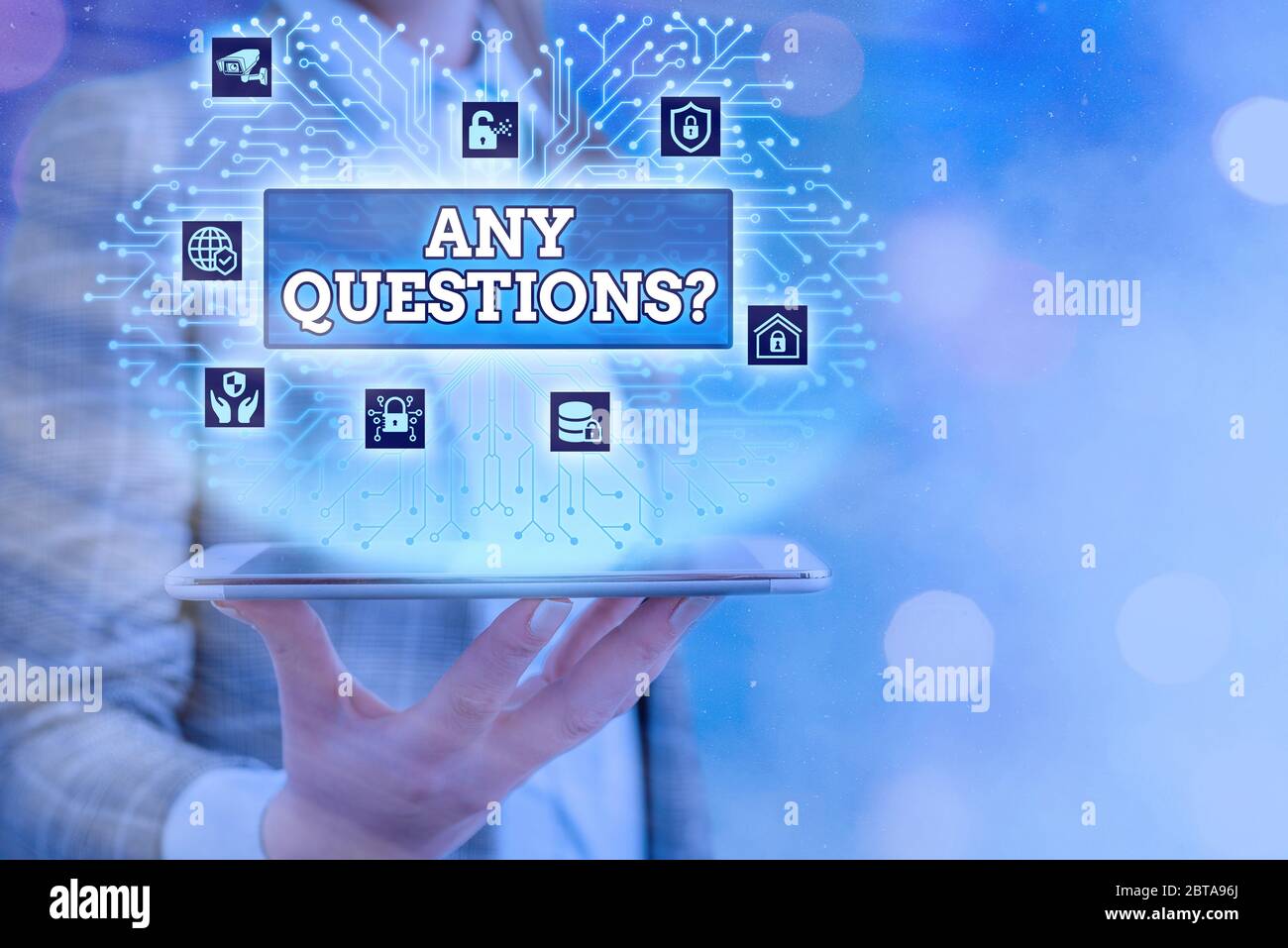 Conceptual hand writing showing Any Questions Question. Concept meaning ...