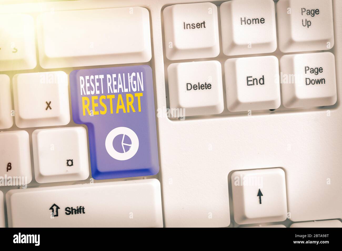 Handwriting text writing Reset Realign Restart. Conceptual photo Life ...