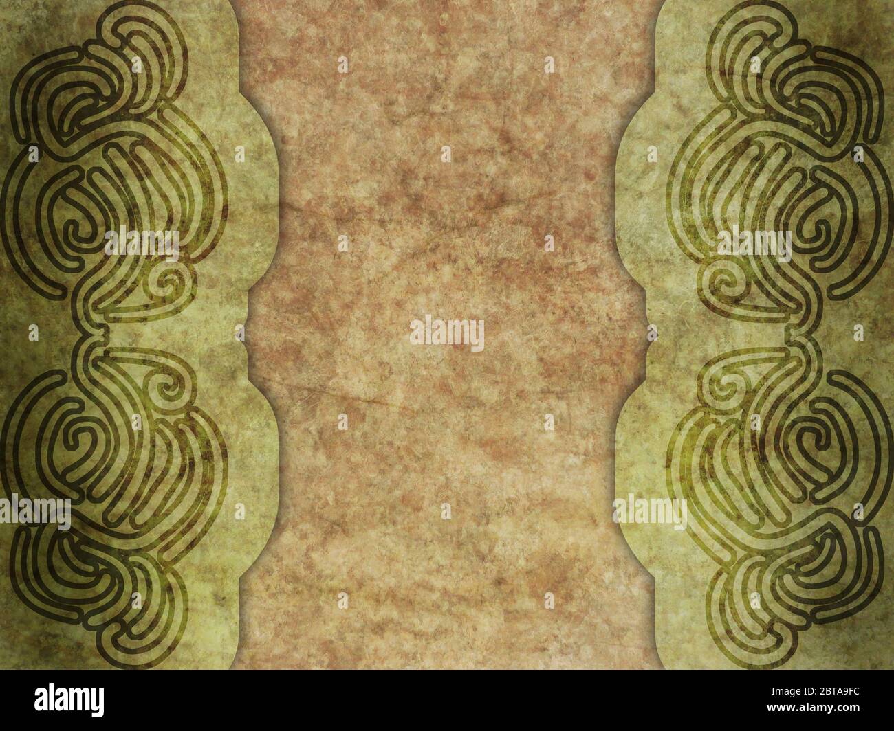 Old paper with calligraphy pattern Stock Photo - Alamy