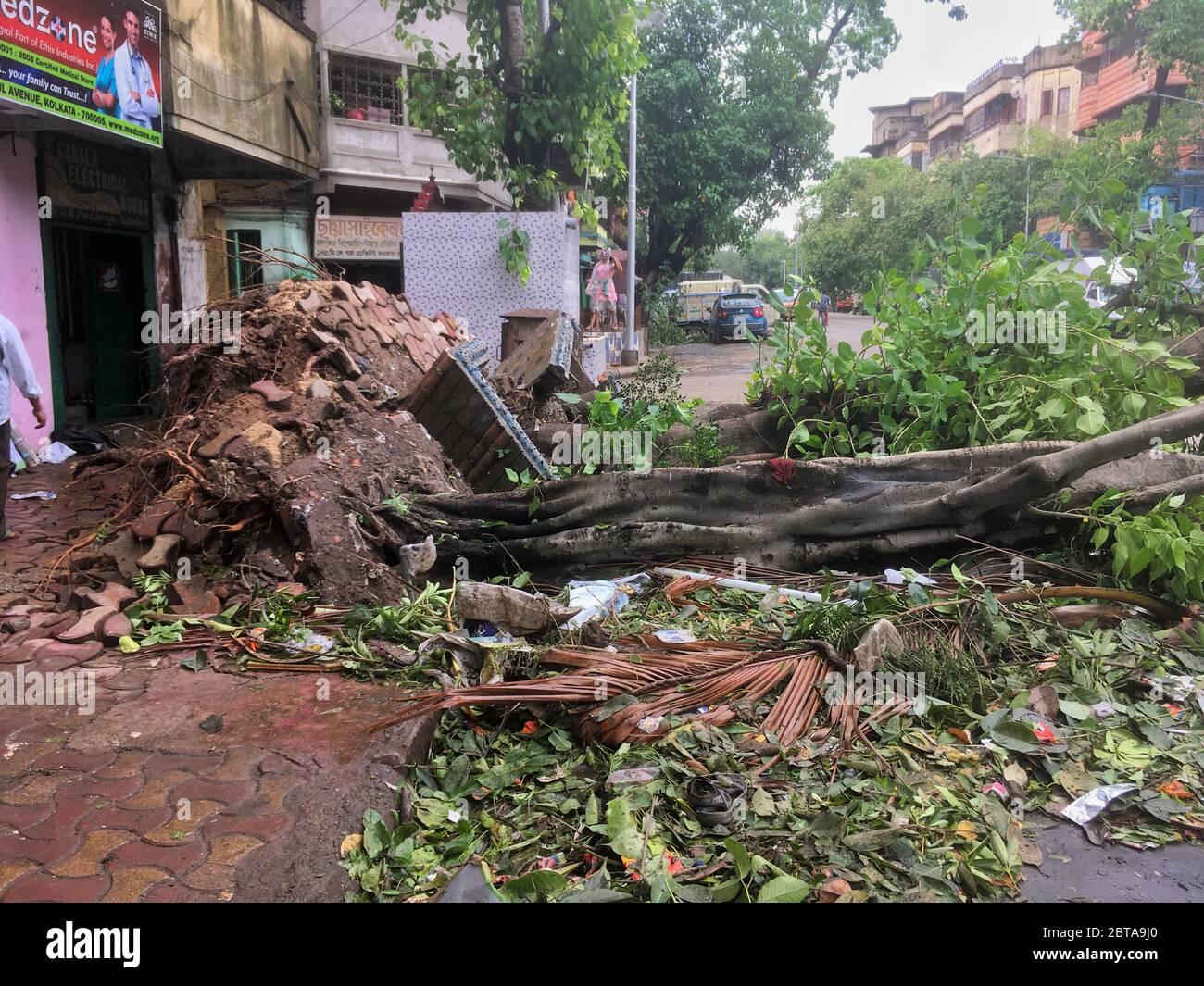 India. 21st May, 2020. The strongest cyclone to have struck in years ...