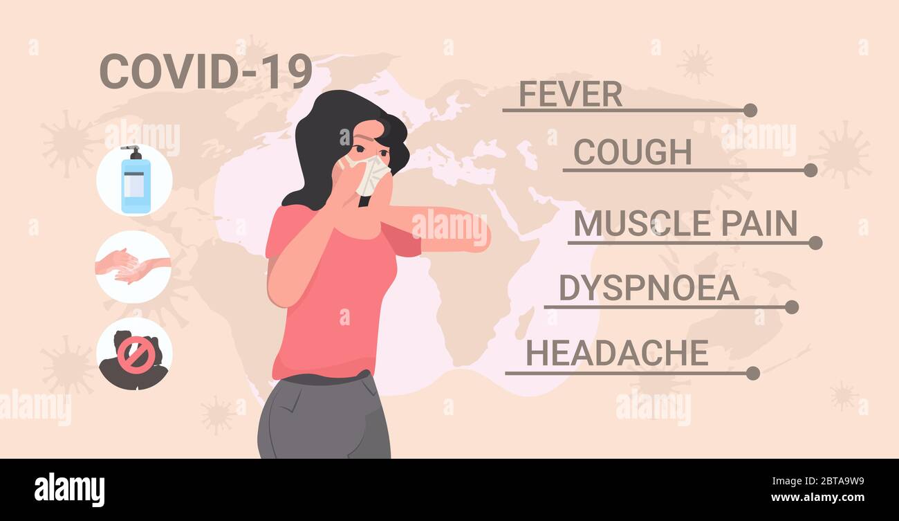 woman wearing face mask to prevent coronavirus 2019-ncov pandemic ...