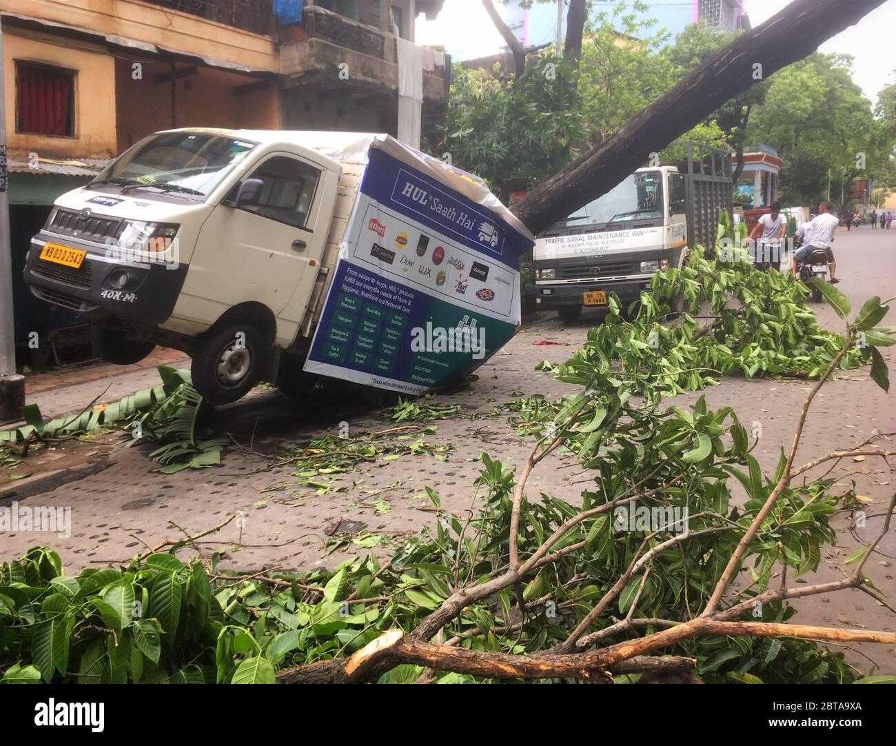 India. 21st May, 2020. The strongest cyclone to have struck in years ...