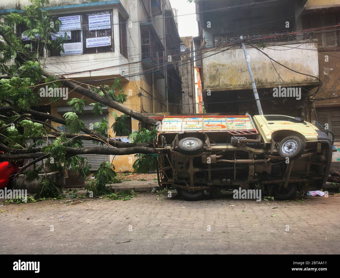 India. 21st May, 2020. The strongest cyclone to have struck in years ...