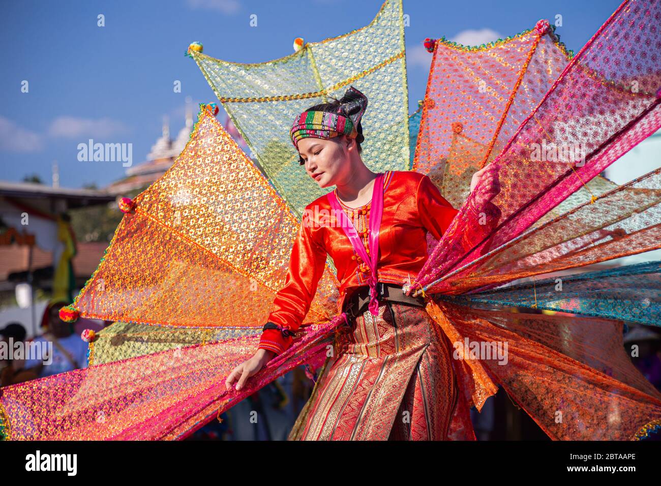 Beauty woman of Shan or Tai Yai (ethnic group living in parts of ...