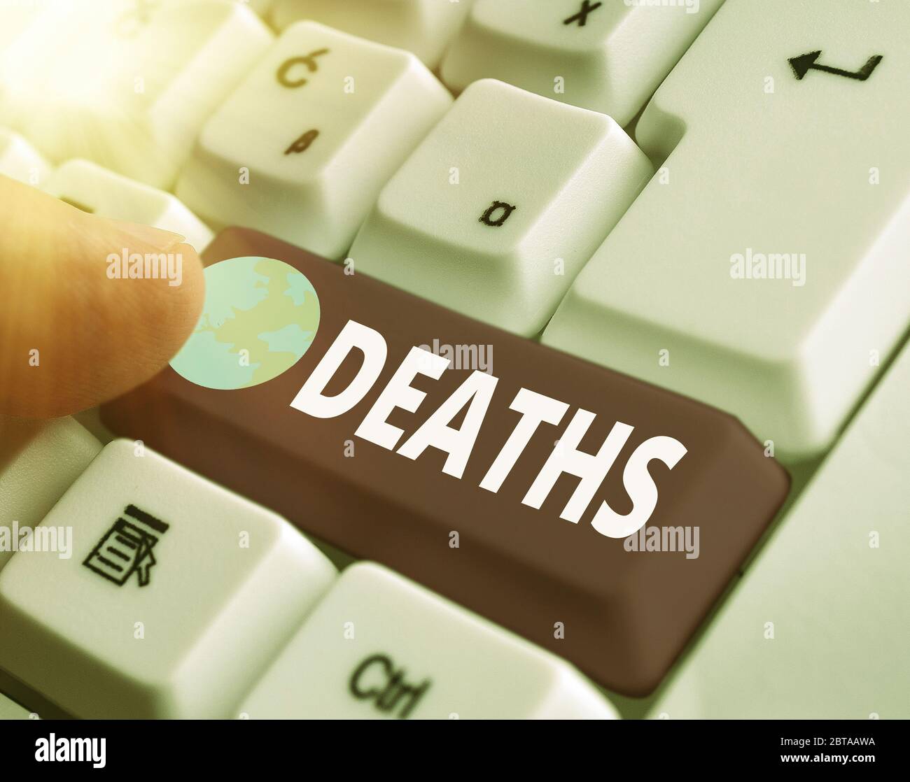 Conceptual hand writing showing Deaths. Concept meaning permanent ...