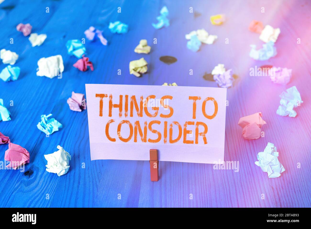 Handwriting text Things To Consider. Conceptual photo think about ...