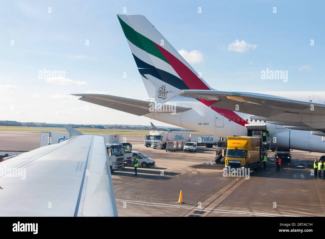 Jet plane on runway at Bristol Airport Stock Photo - Alamy