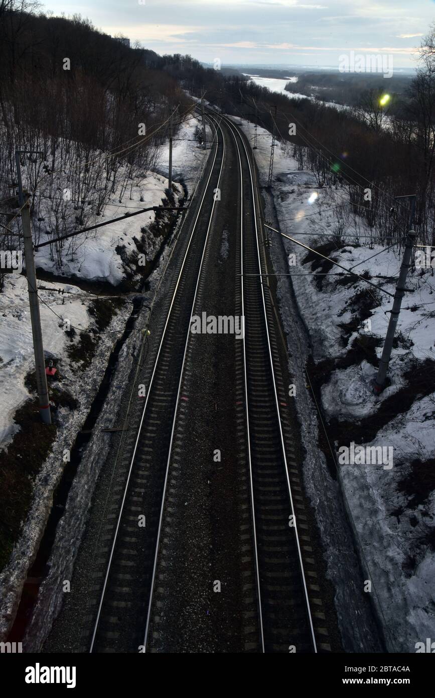 Transsiberian railway bridge hi-res stock photography and images - Alamy