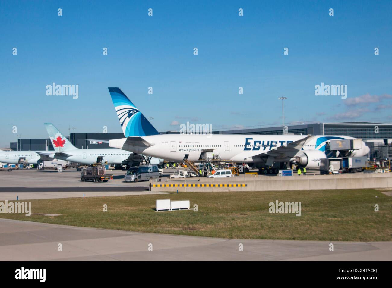 Jet plane on runway at Bristol Airport Stock Photo - Alamy