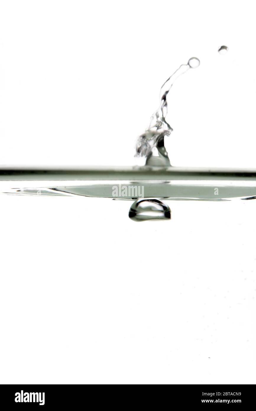 a fantastic photograph of a water droplet splash Stock Photo - Alamy