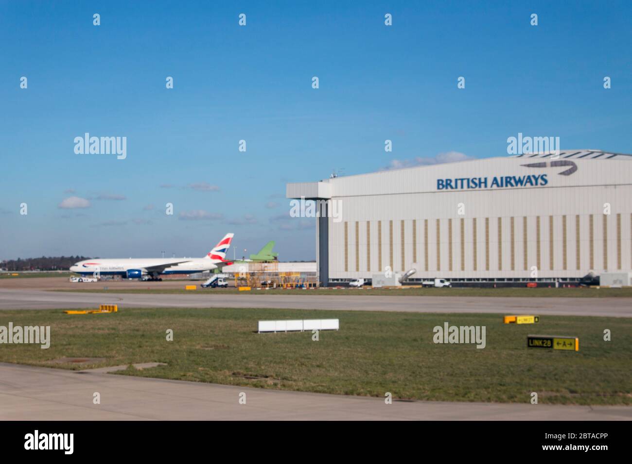 Jet plane on runway at Bristol Airport Stock Photo - Alamy