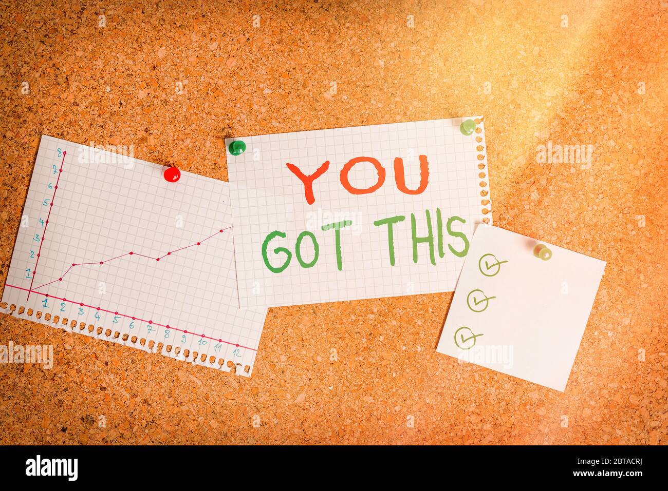 Writing note showing You Got This. Business concept for to encourage ...