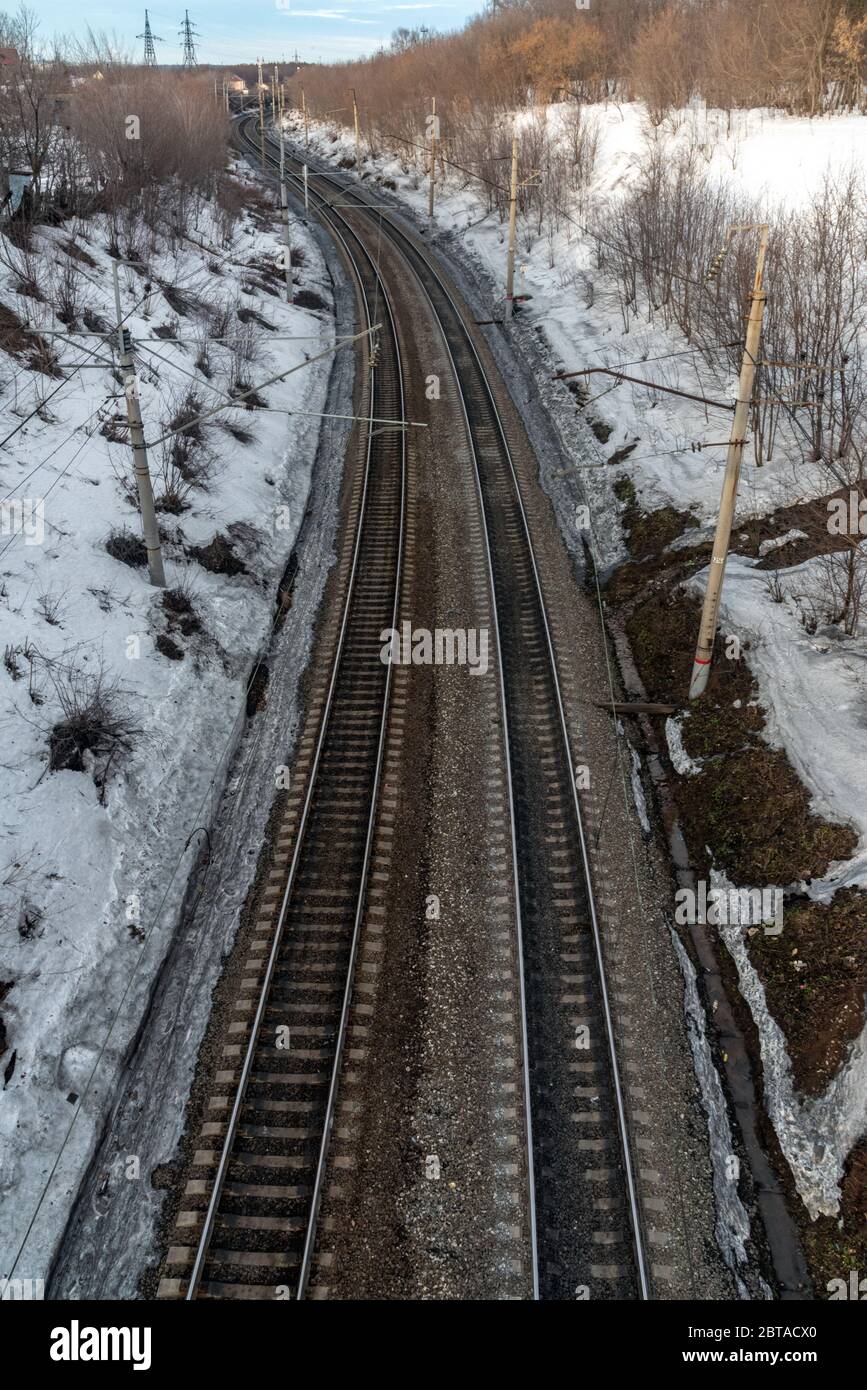 Russian rail road hi-res stock photography and images - Alamy