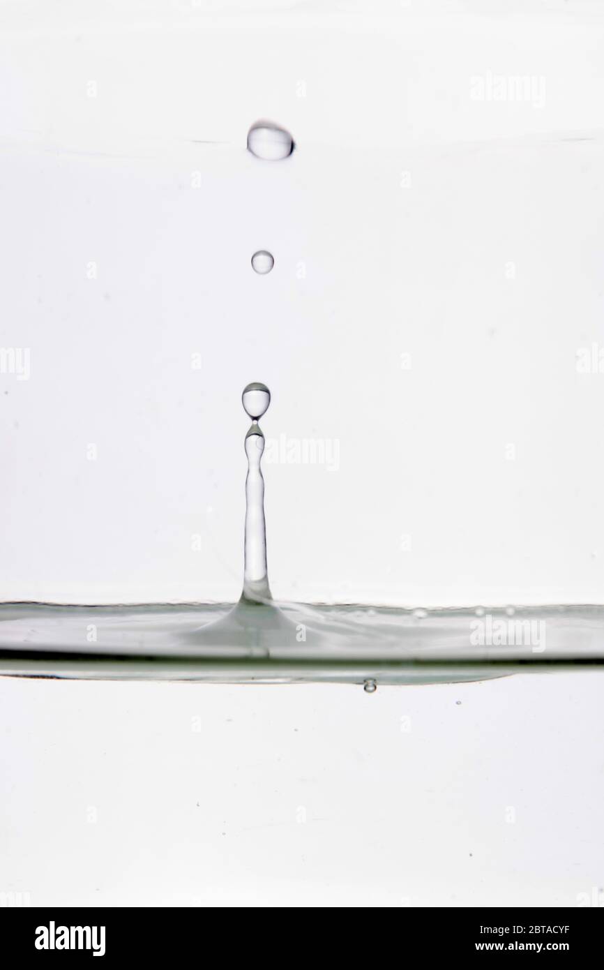 a fantastic photograph of a water droplet splash Stock Photo - Alamy
