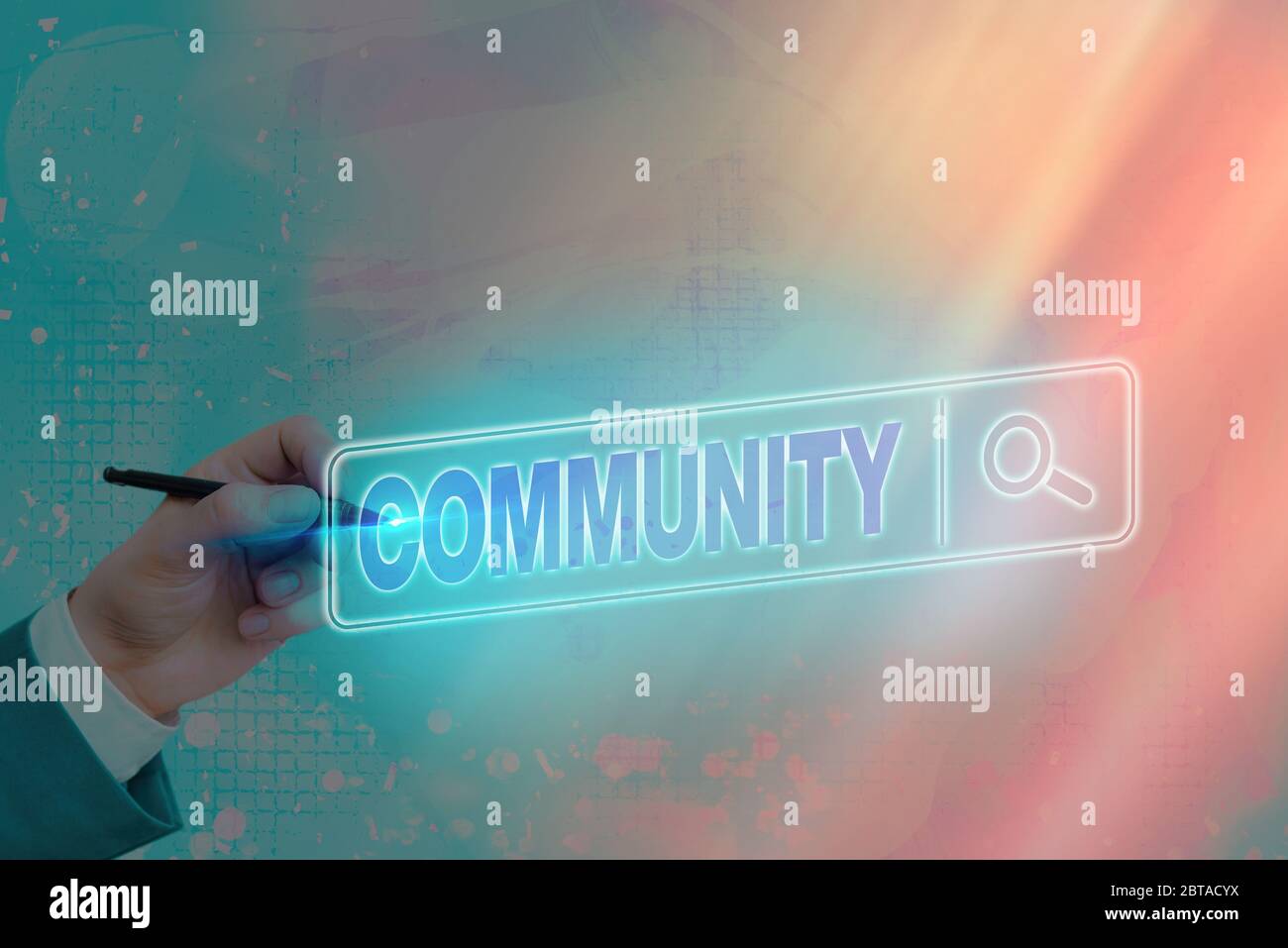 Writing Note Showing Community Business Concept For Specific Population With A Common