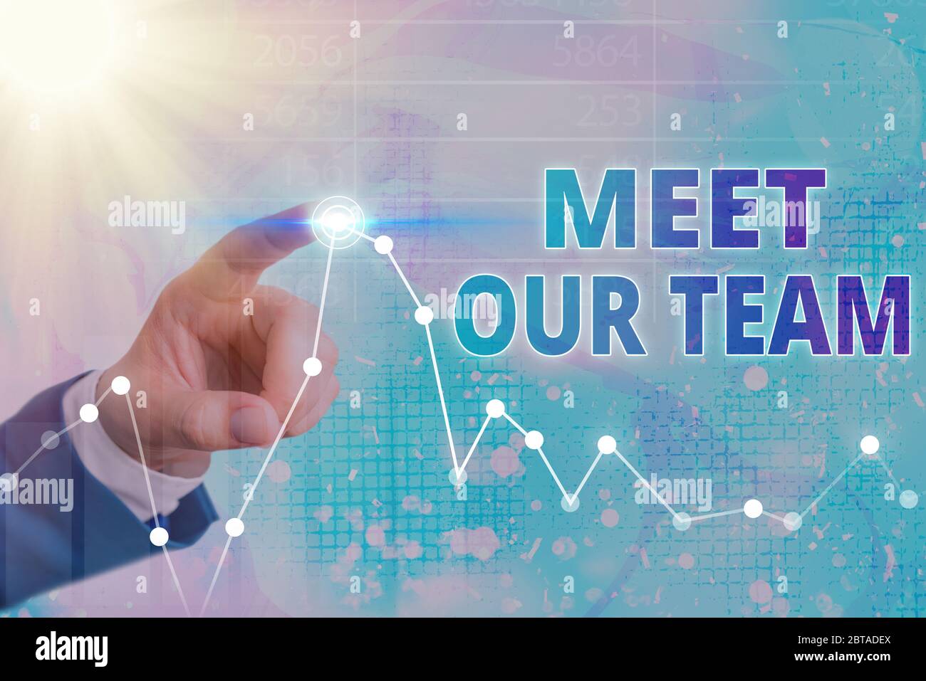 Conceptual hand writing showing Meet Our Team. Concept meaning ...