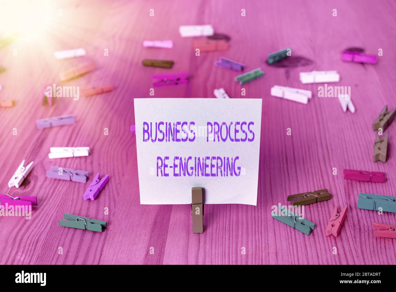 Conceptual hand writing showing Business Process Re Engineering ...