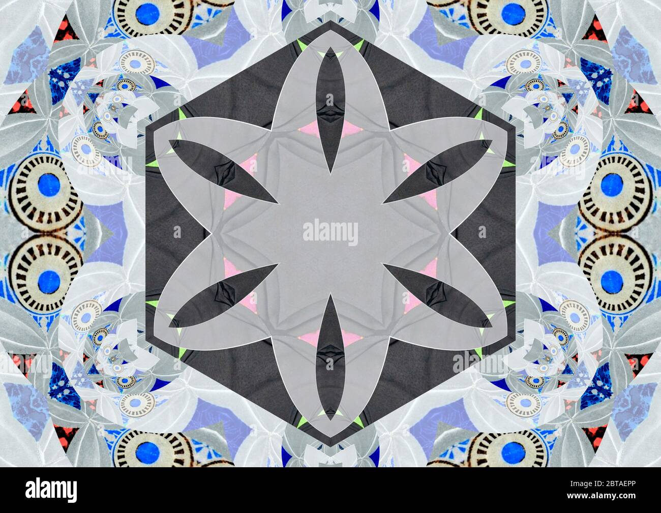 Mandalas inspired by the Cathedral Window Quilt by Viola Canady held by ...