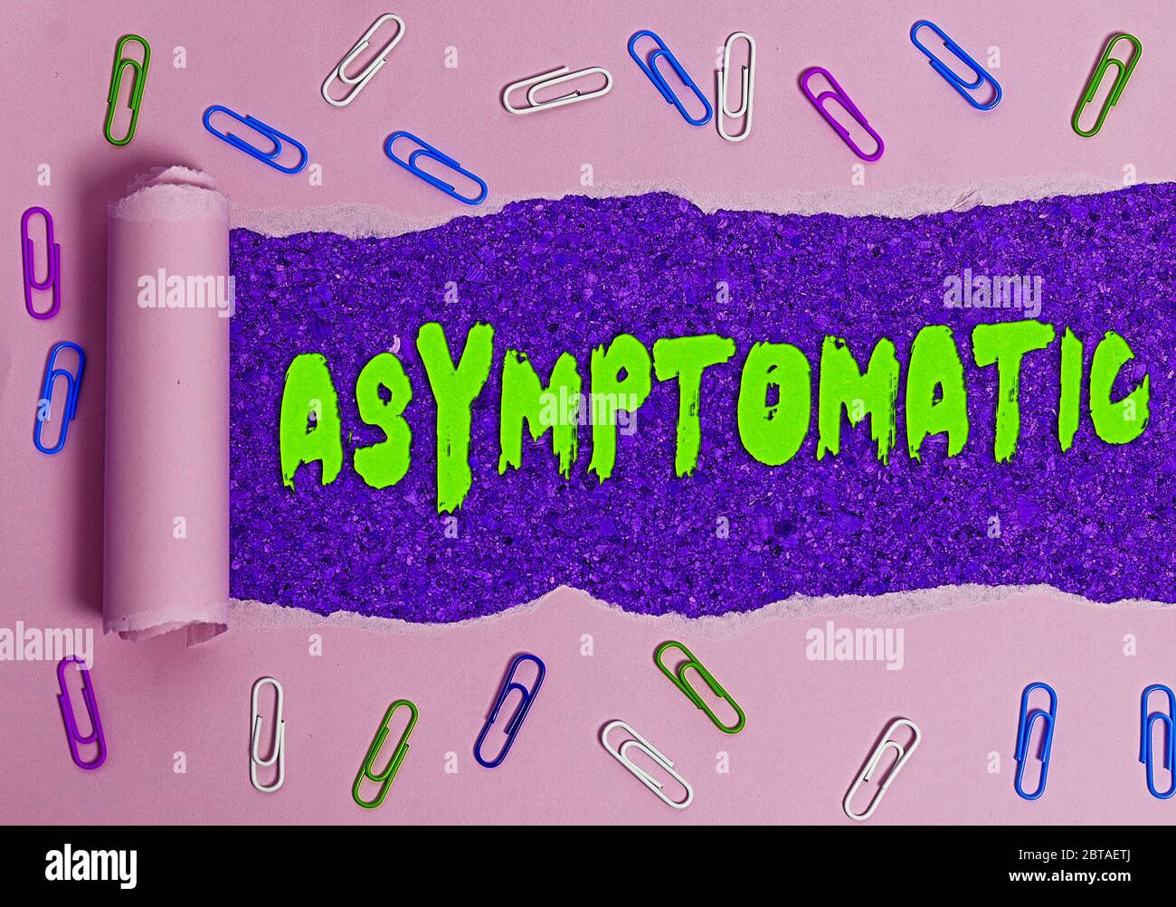 Handwriting text writing Asymptomatic. Conceptual photo a condition or ...
