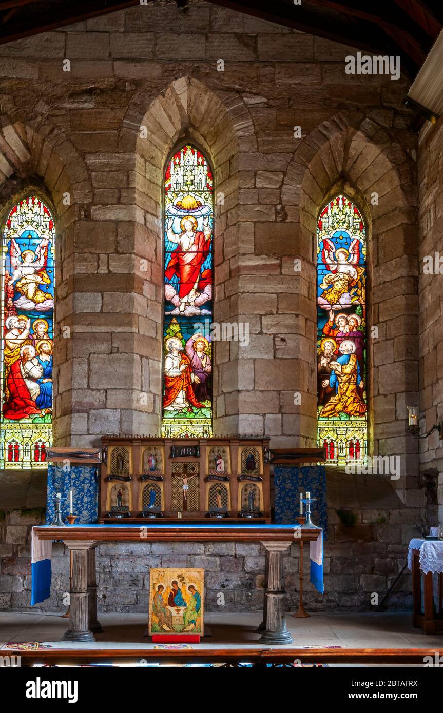 The east end of the church has three beautiful Victorian stained glass ...