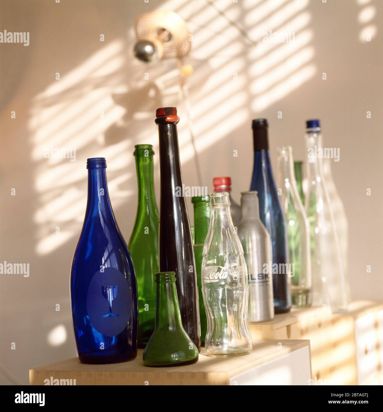Collection of vintage glass bottles Stock Photo - Alamy