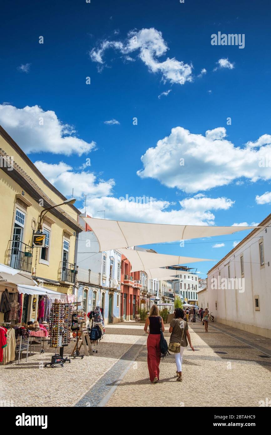 Portugal algarve faro promenade street hi-res stock photography and ...
