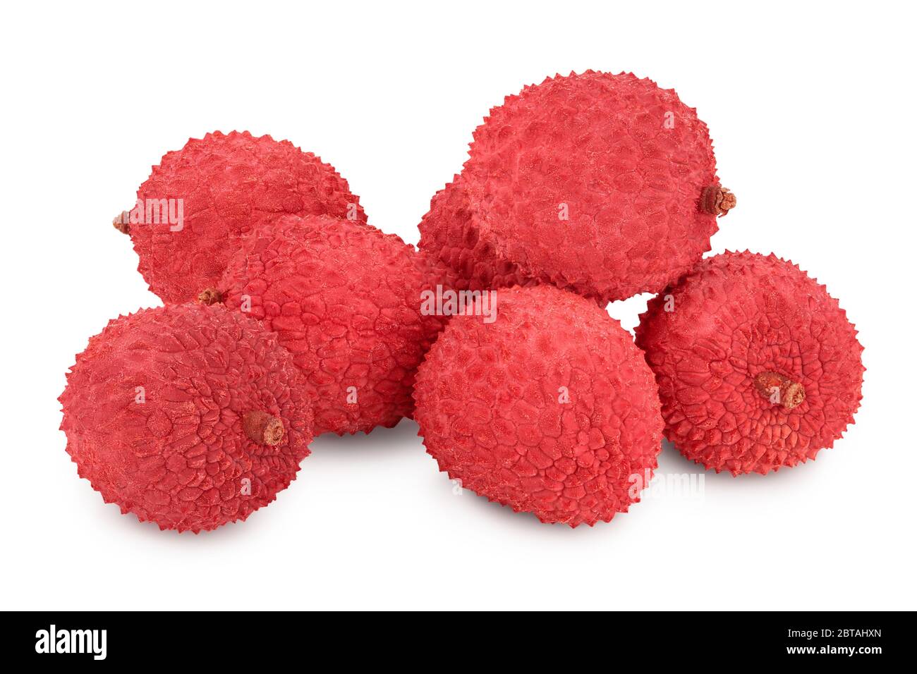 lychee fruit isolated on white background with clipping path and full ...