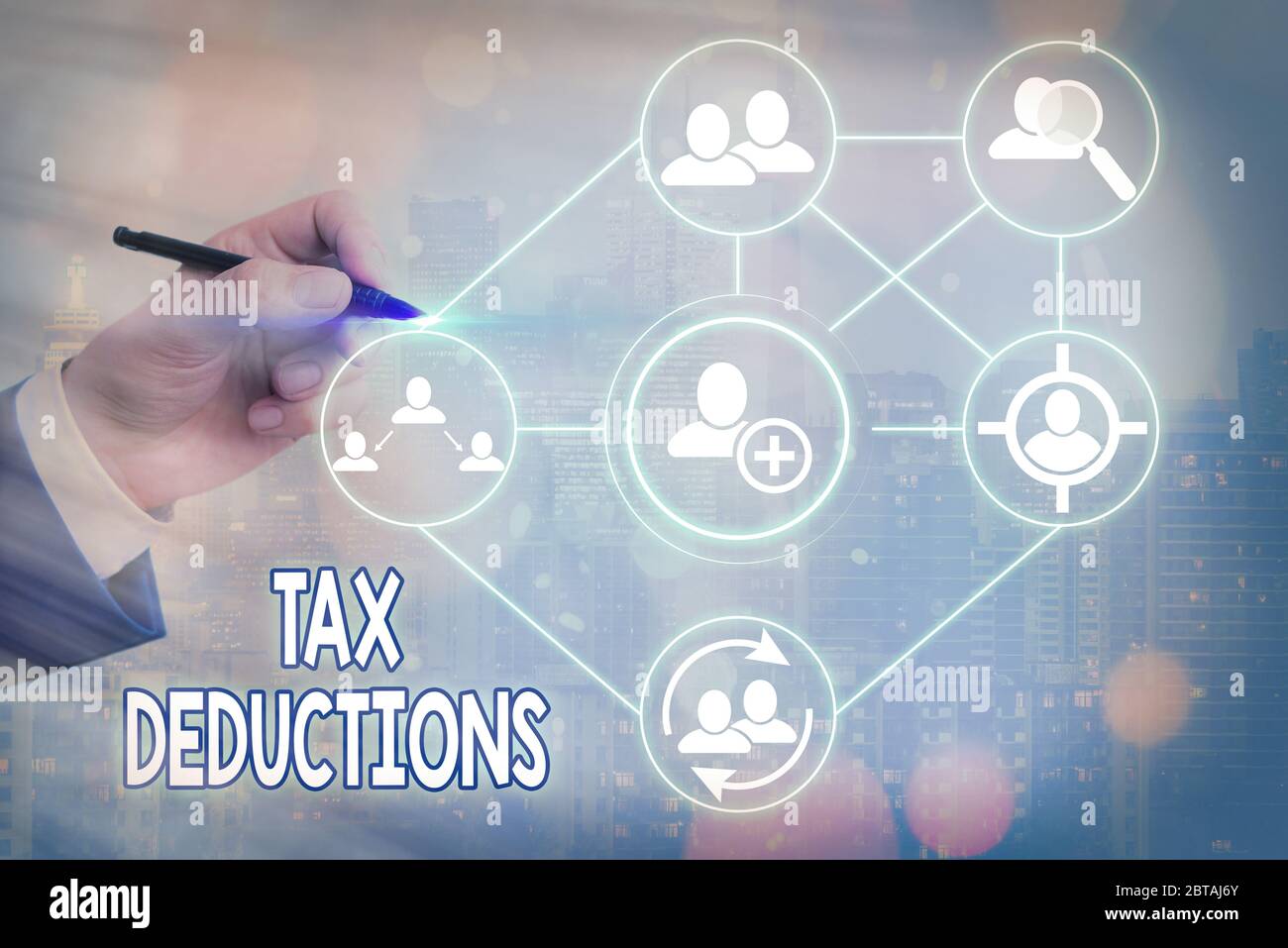 Text sign showing Tax Deductions. Business photo text an amount or cost ...