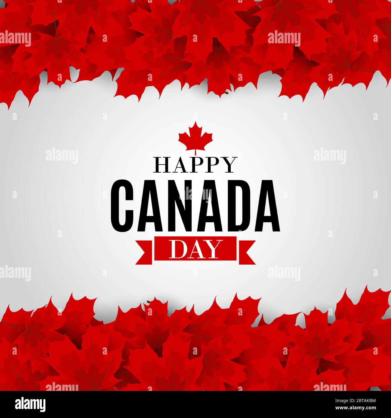 Happy Canada Day Background greeting card. Vector Illustration Stock ...