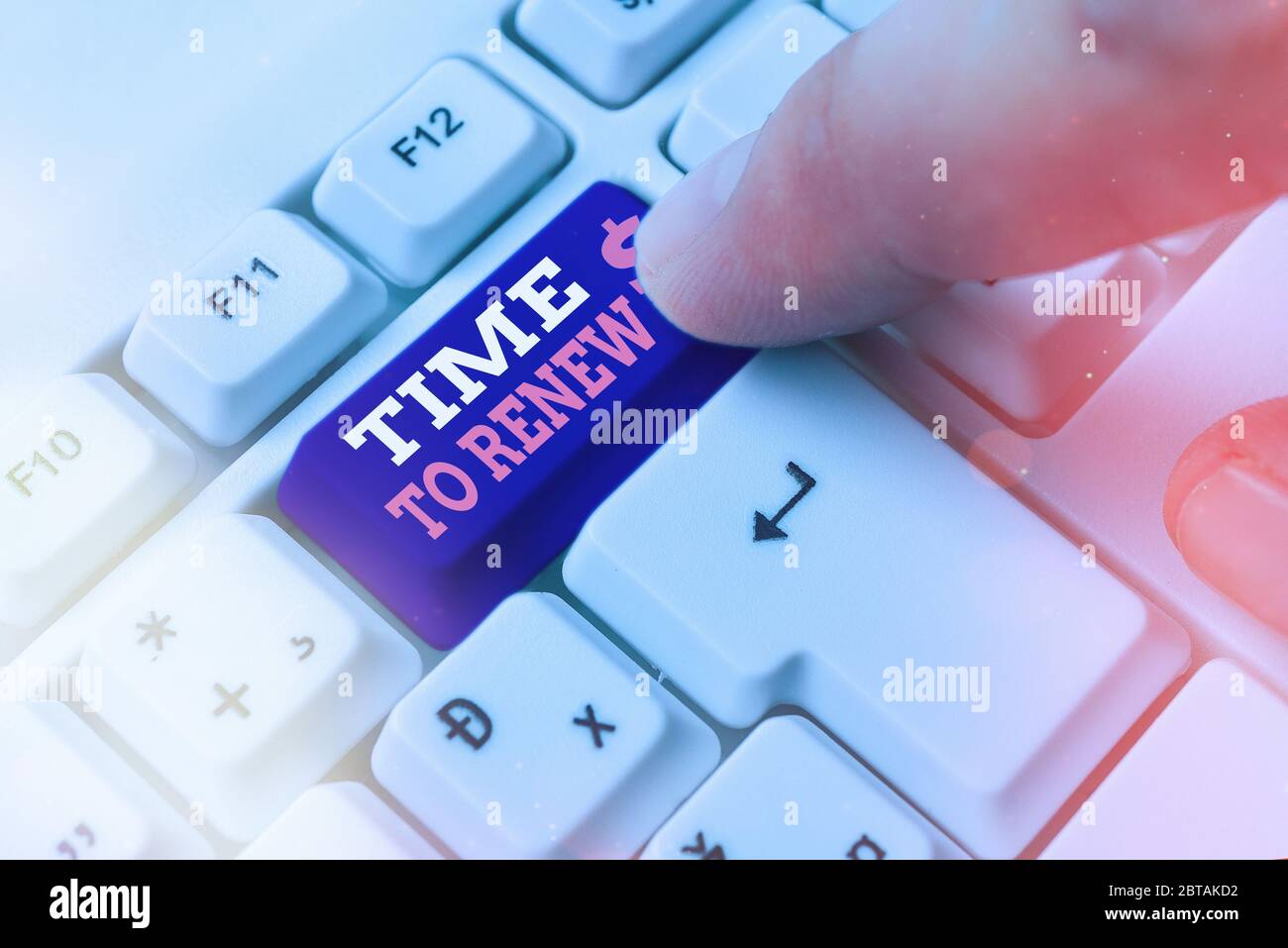 Handwriting text Time To Renew. Conceptual photo extending the period ... Handwriting text Time To Renew. Conceptual photo extending the period ...