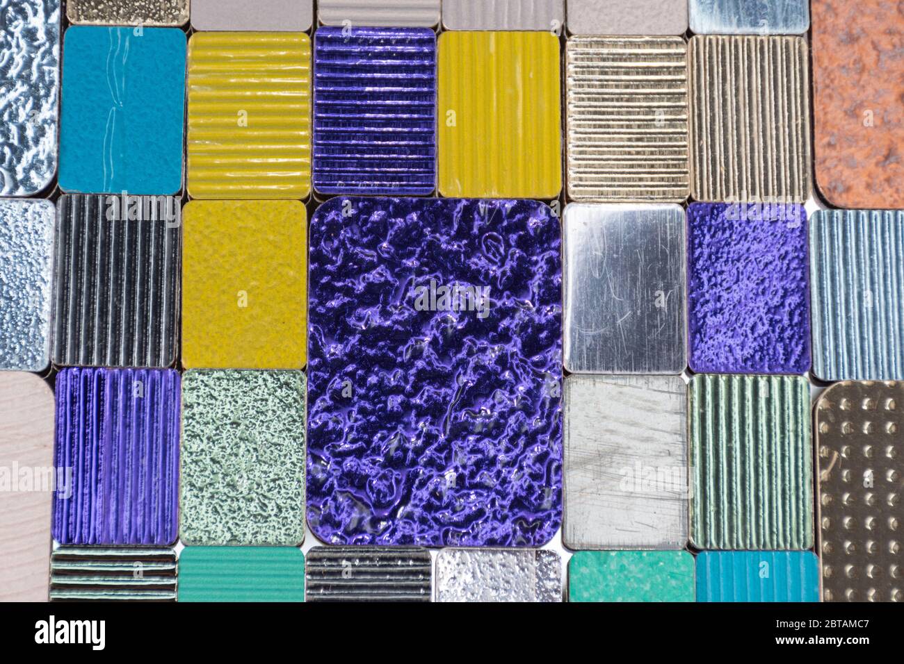 Various colored plastic laminates for graphic resources Stock Photo - Alamy