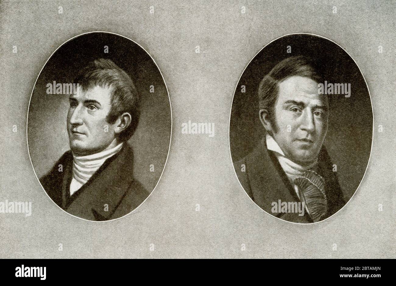 Captain Meriwether Lewis (left) (1774 – 1809) was an American explorer ...