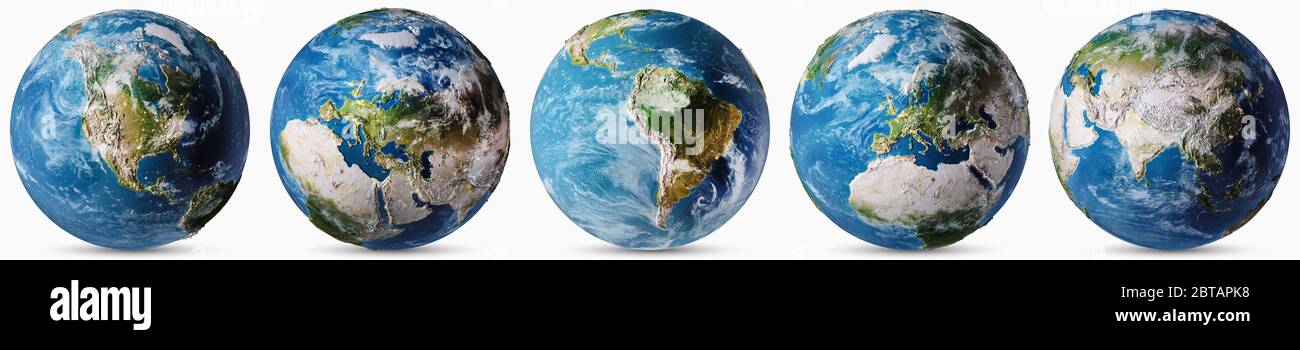Planet Earth countries map set. Elements of this image furnished by ...