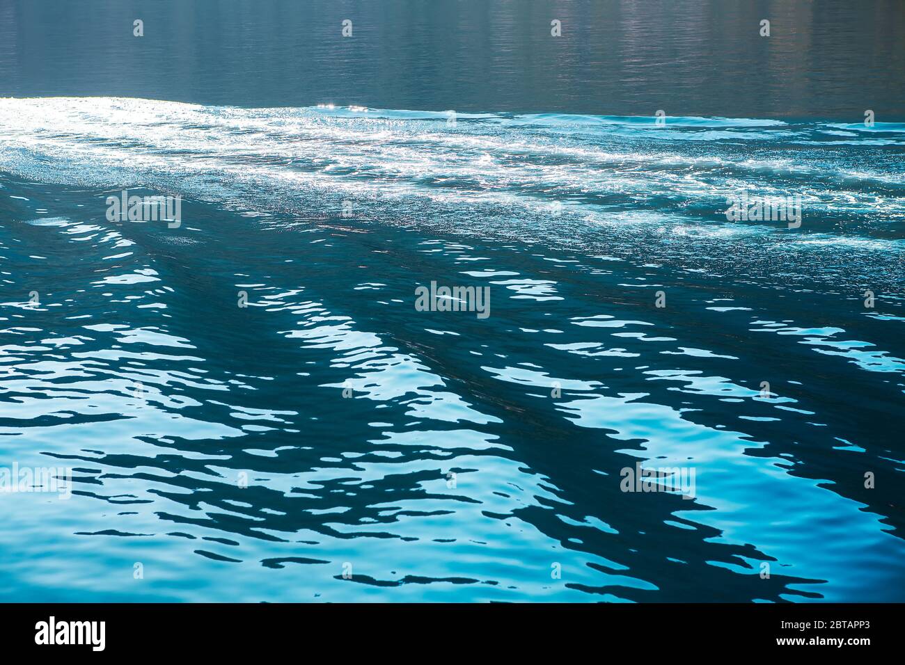 ship trail on the sea water Stock Photo - Alamy