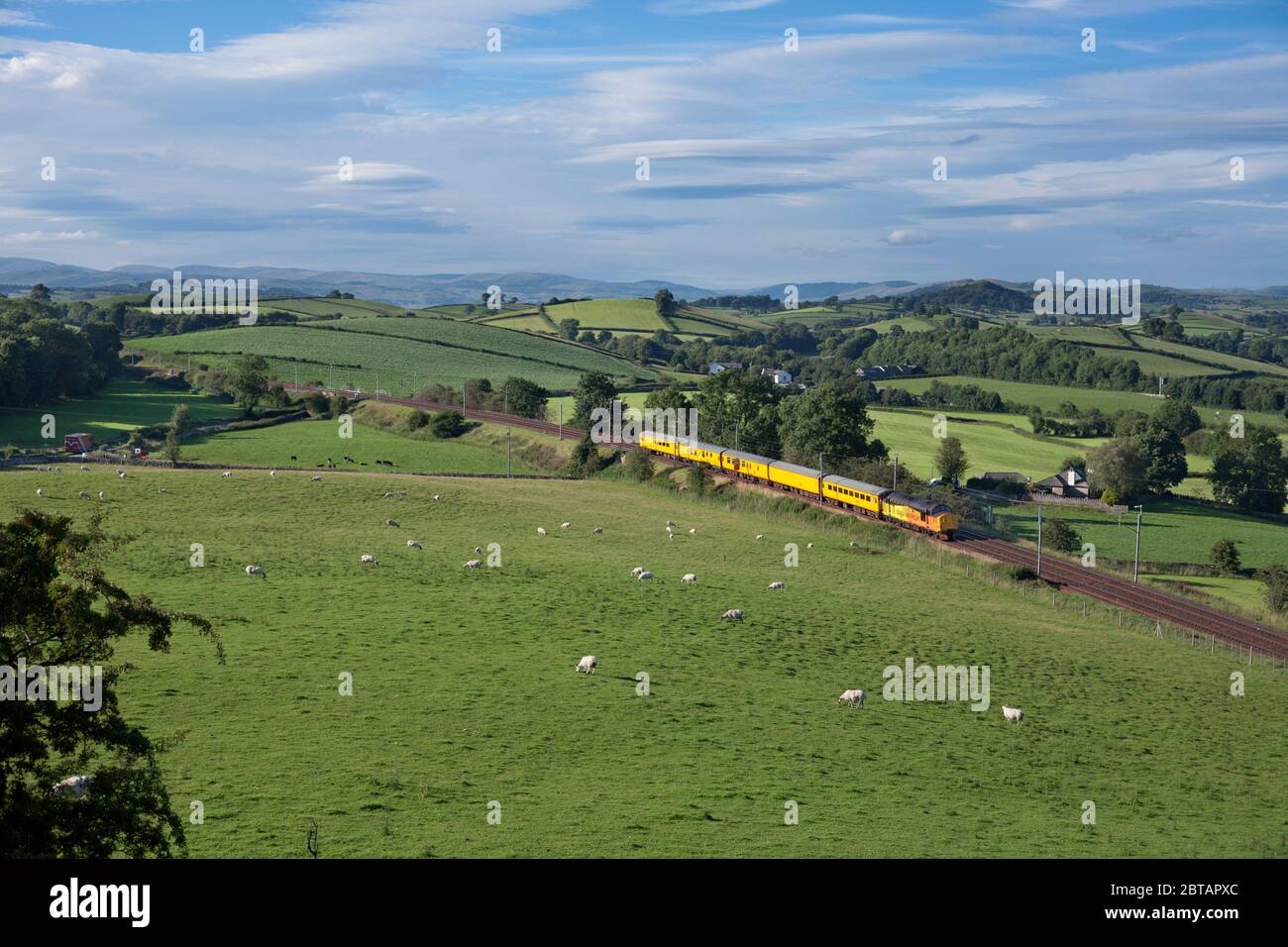 Colas Rail Freight class 37 locomotive 37219 on the west coast mainline ... Colas Rail Freight class 37 locomotive 37219 on the west coast mainline ...