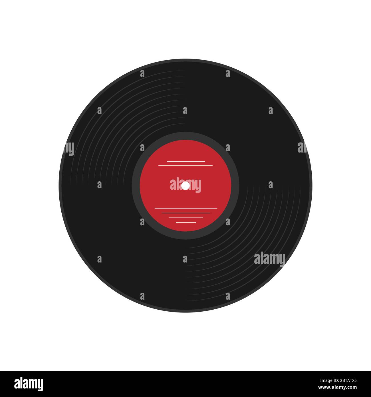 Vector icon of a vinyl record. Illustration of a musical theme ...