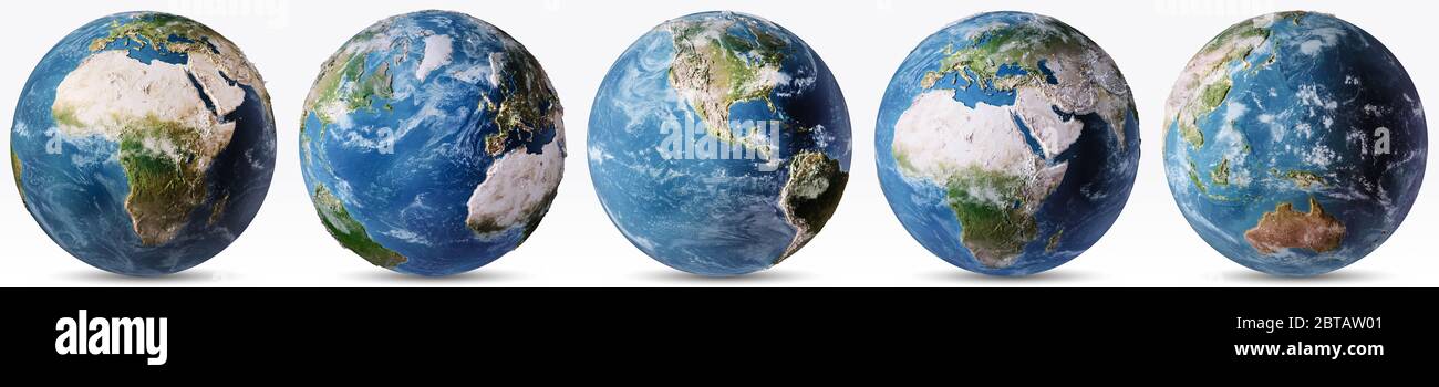 Planet Earth weather map set. Elements of this image furnished by NASA ...
