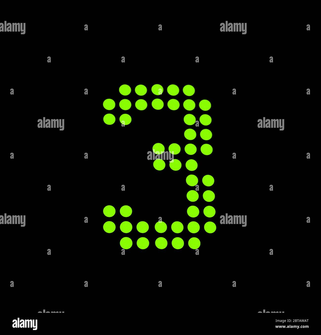 Monitor shows alphabet 3 in elevator Stock Photo - Alamy