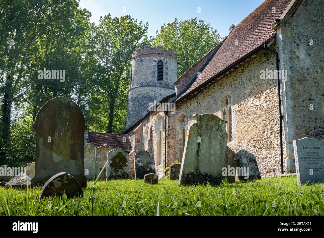 St Margaret's Church in Syleham is one of the typical 'round tower ...