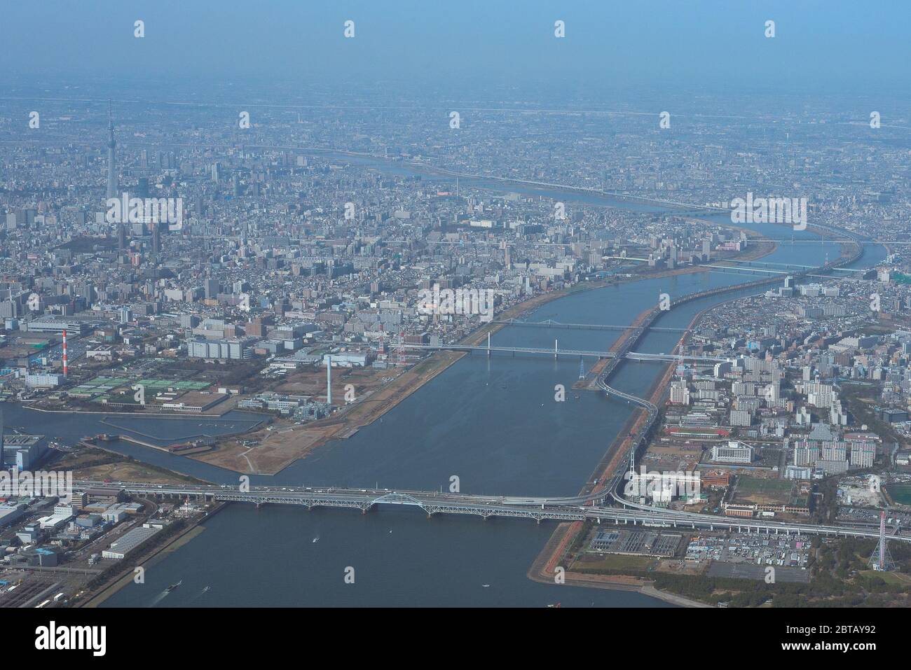 Tokyo river sea aerial hi-res stock photography and images - Alamy